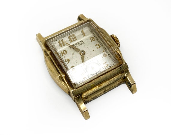 Antique Gruen Curvex Precision Gold Filled Men’s Wris… - Gem