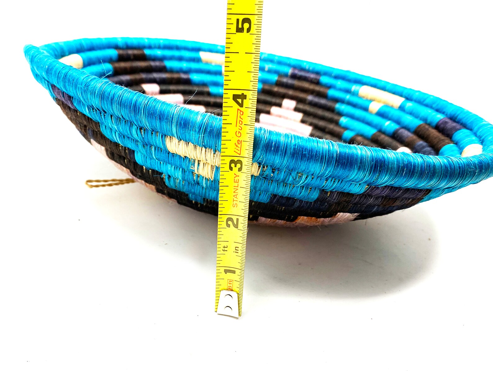 Vintage Rwandan Trinket Basket, Handmade African Basket, Vintage ...