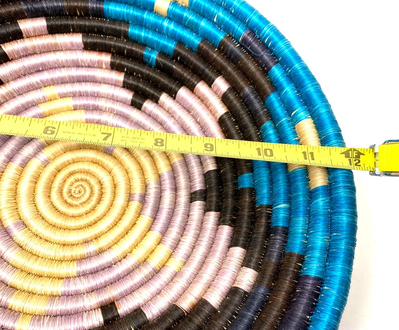 Vintage Rwandan Trinket Basket, Handmade African Basket, Vintage ...