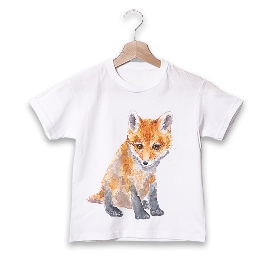 Red Fox Kids T-shirt, Girl Birthday Gift, Gift for Him or Her, Baby ...