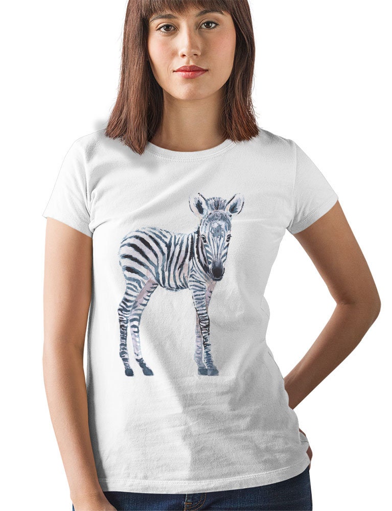 Zebra Kids T-shirt, Girl Safari Animal Shirt, Baby Shower Gift, Boy T ...