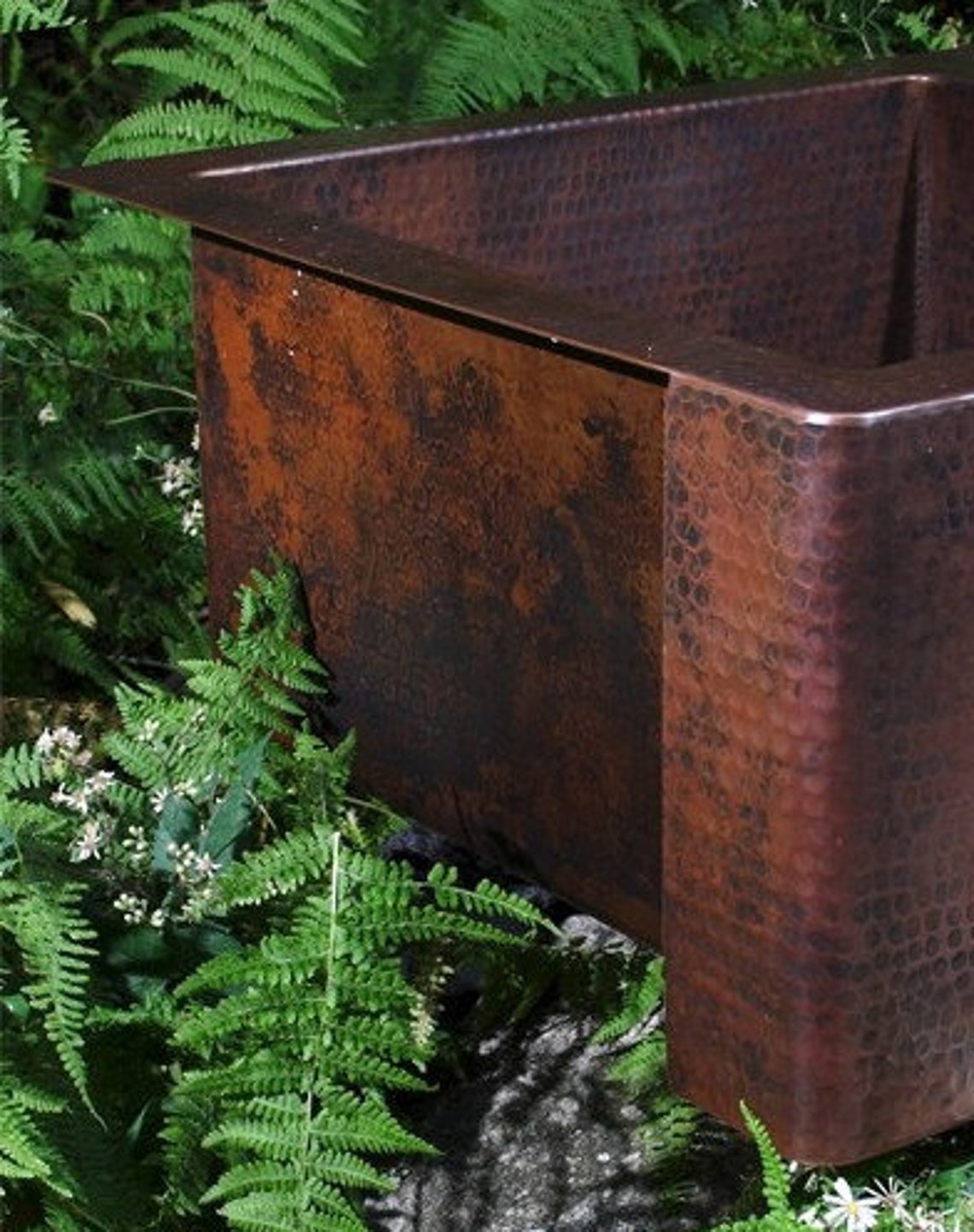 Copper Farmhouse Apron Kitchen Sink Single Well Gorgeous - Etsy