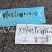Masterpieces Brag Board - Art Display Sign - Rustic Masterpiece Board ...