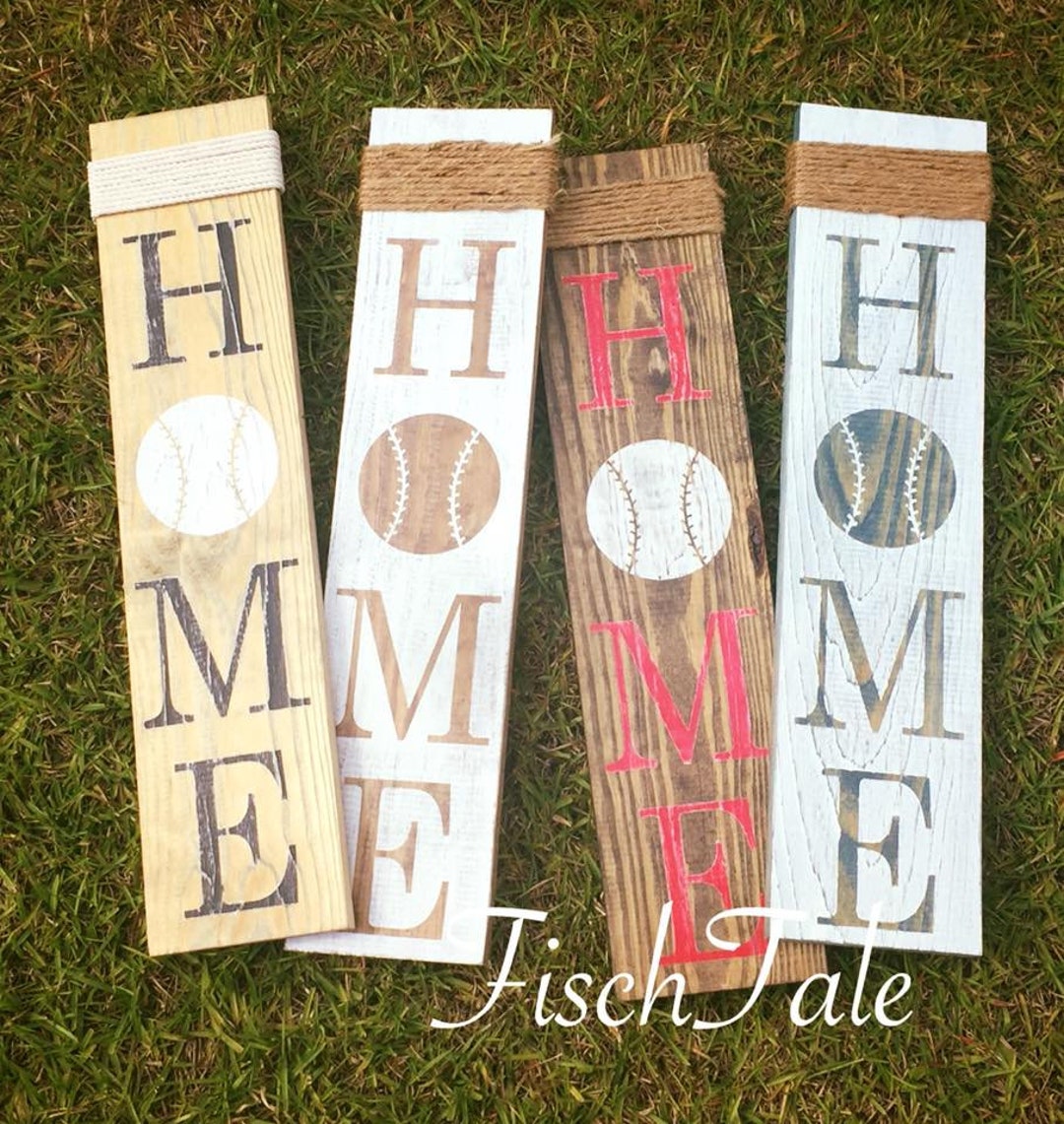 Baseball Home Sign - Coach Gift- Baseball Sign -home Sign With Sports ...