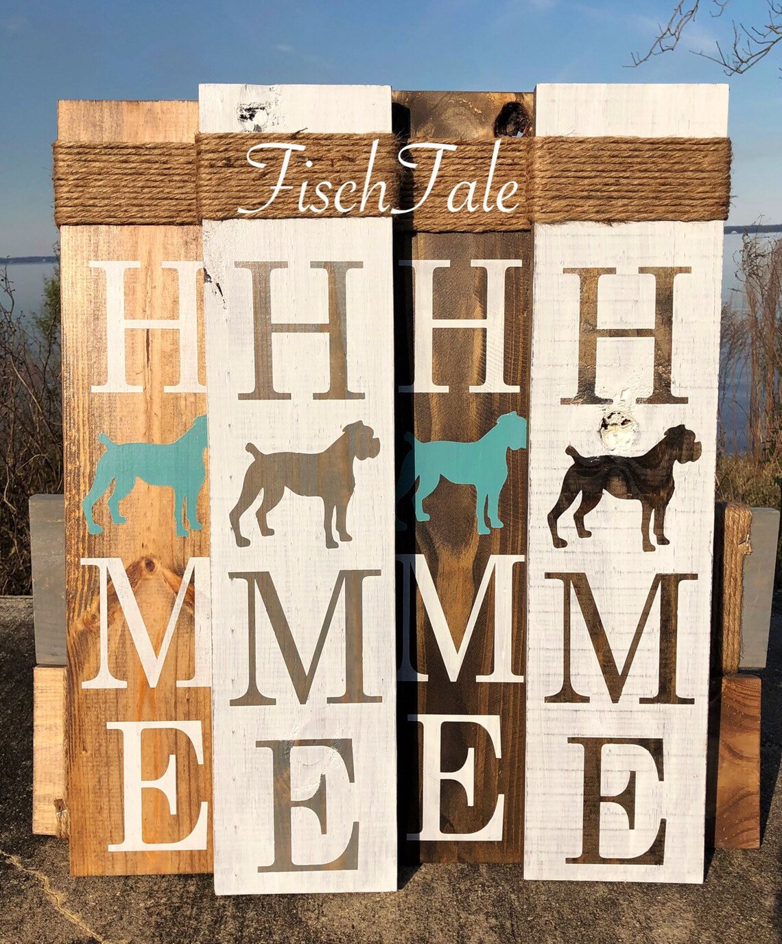 Boxer Home Sign Boxer Dog Wood Sign Dog Sign Boxer Sign | Etsy