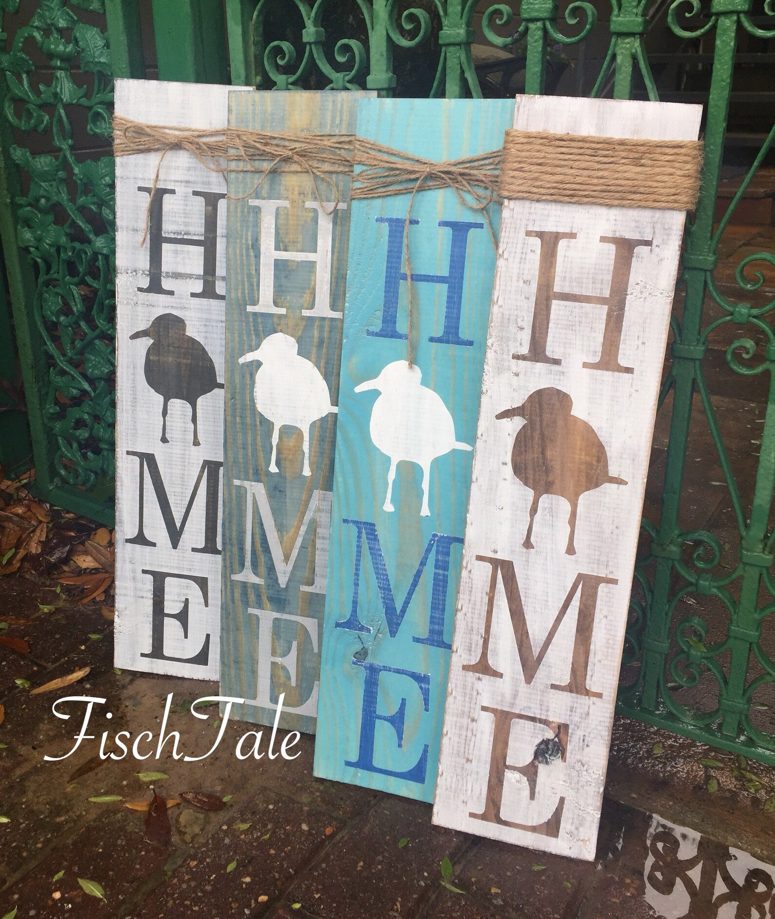 Seagull Home Sign Welcome Seagull Sign Home Sign With | Etsy