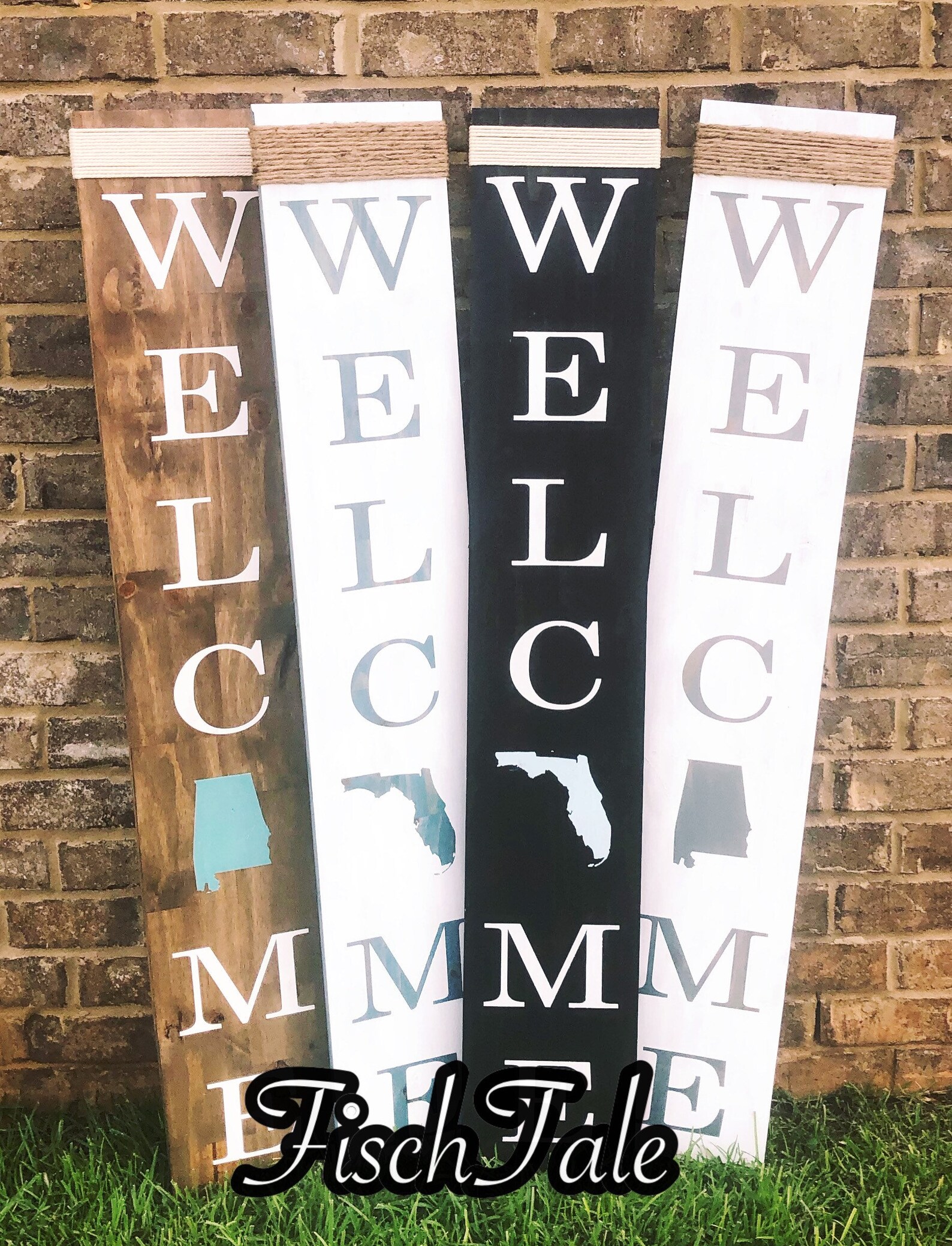 Large Welcome Sign With State State Welcome Wood Alabama - Etsy