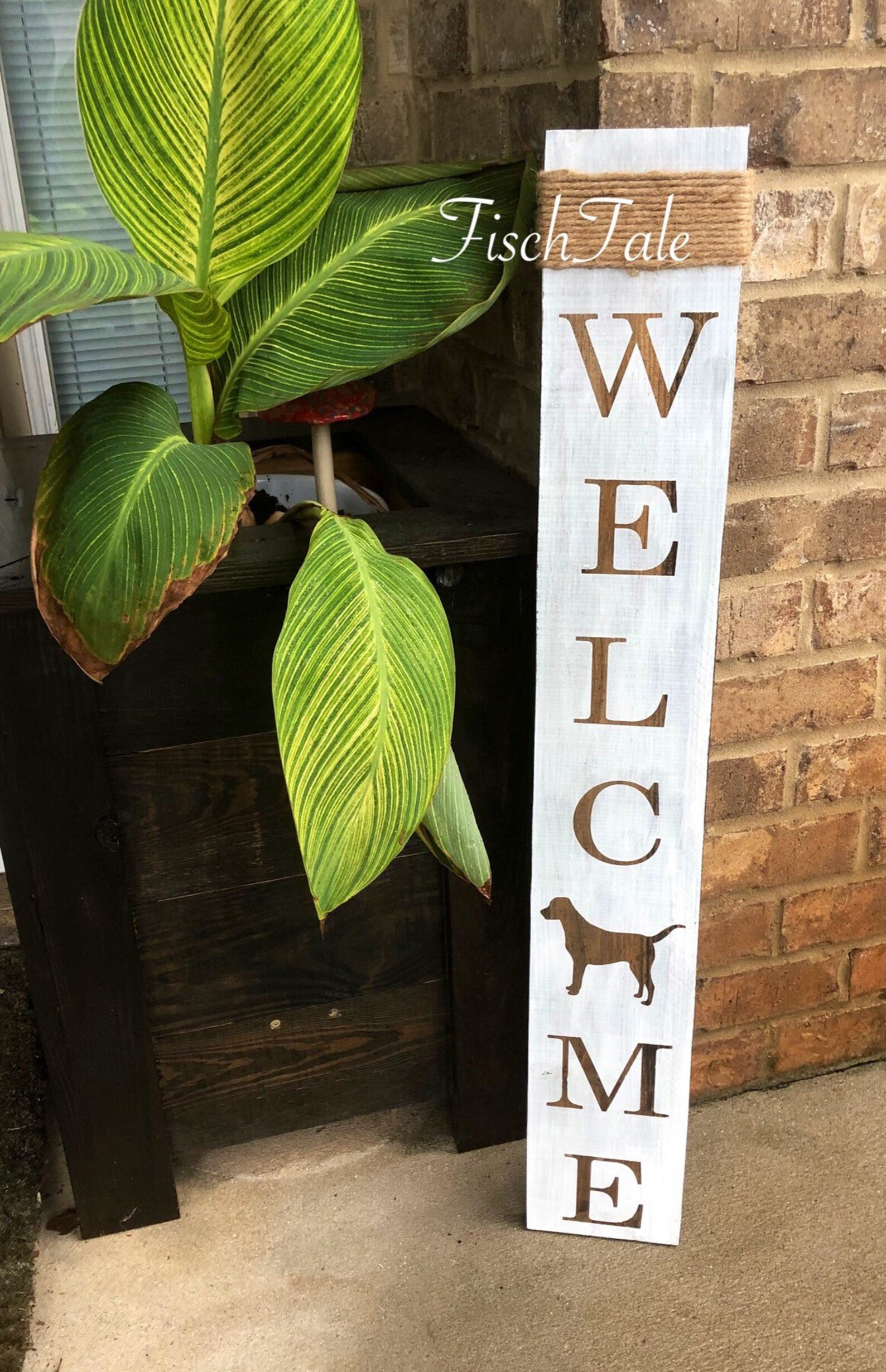 Lab Welcome Labrador Welcome Sign Rustic Dog Decor - Etsy