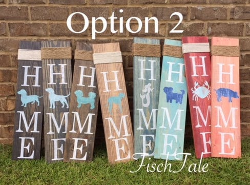 Horizontal Symbol Sign Dog Home Sign Rustic Dog Sign Paw | Etsy