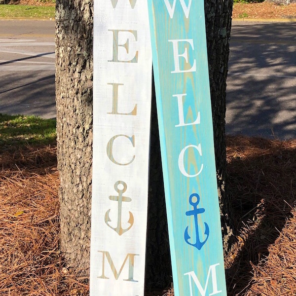 Wooden Anchor Sign - Etsy