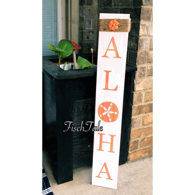Aloha Welcome Sign Welcome Hawaiian Sign Aloha Sign With | Etsy