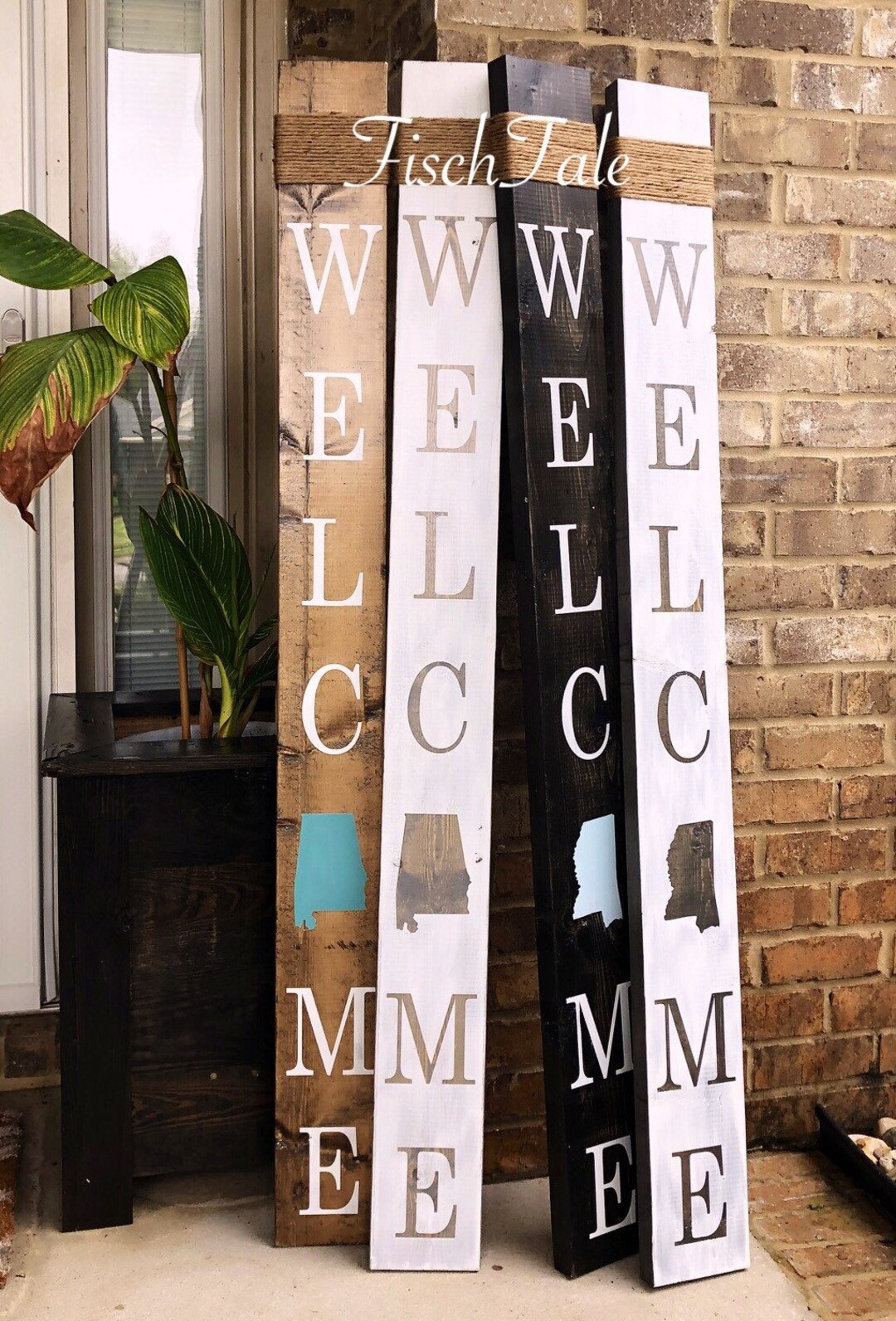 Large Welcome Sign With State Symbol - State Welcome - Wood Sign - Any ...