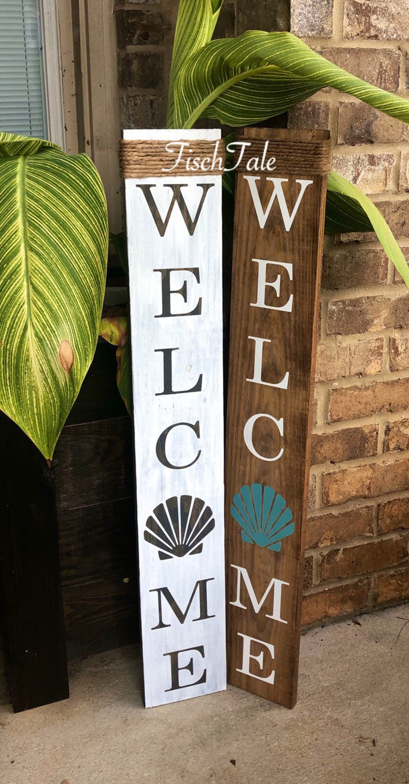 Shell Welcome Sign Welcome Seashell Sign Welcome Sign With Clam Shell ...