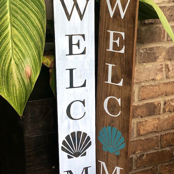 Beachy Welcome Sign - Etsy