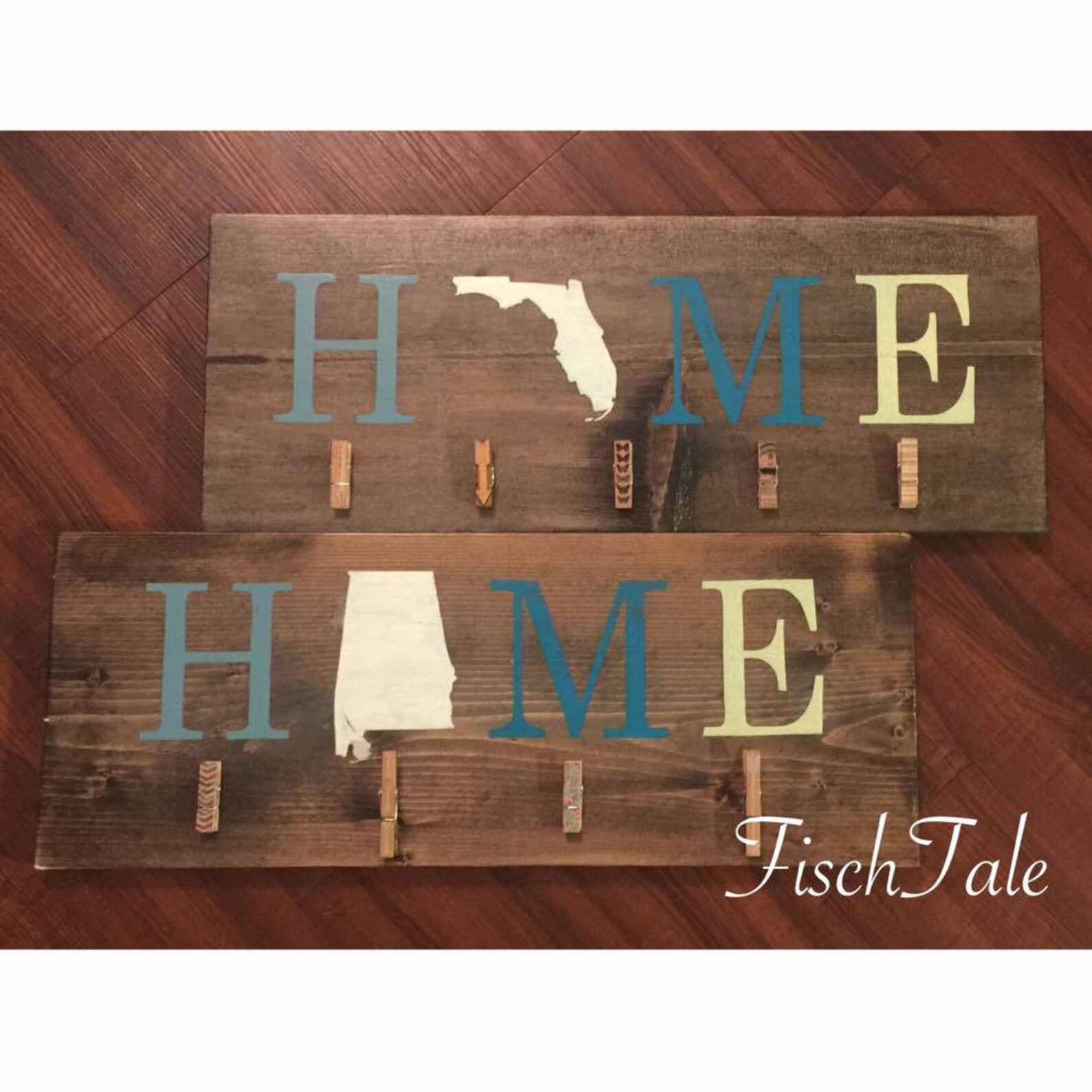 State Brag Board Photo State Hanger Art Display Rustic - Etsy