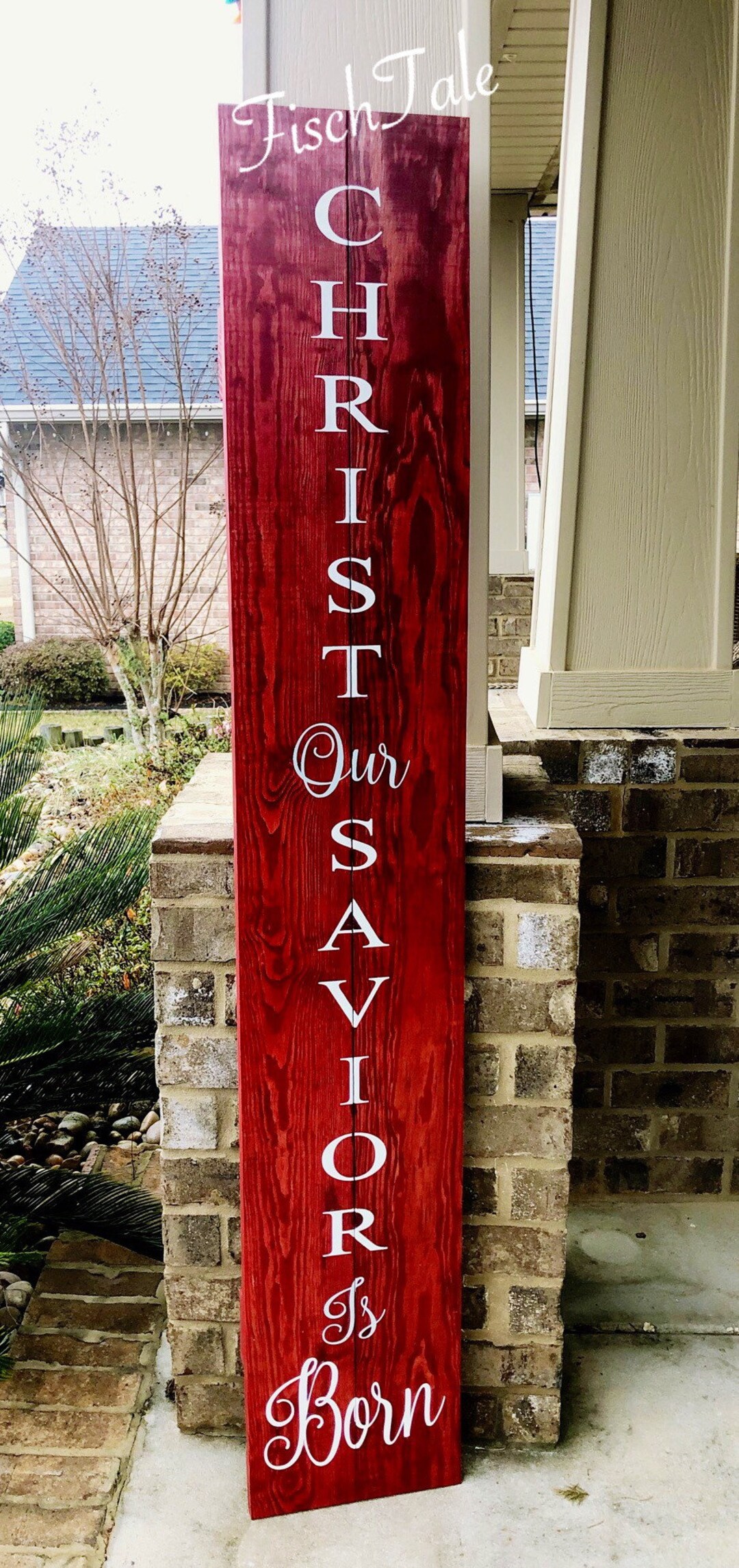 Shutter Style Christmas Sign - Christ Our Savior is Born Sign - Merry ...