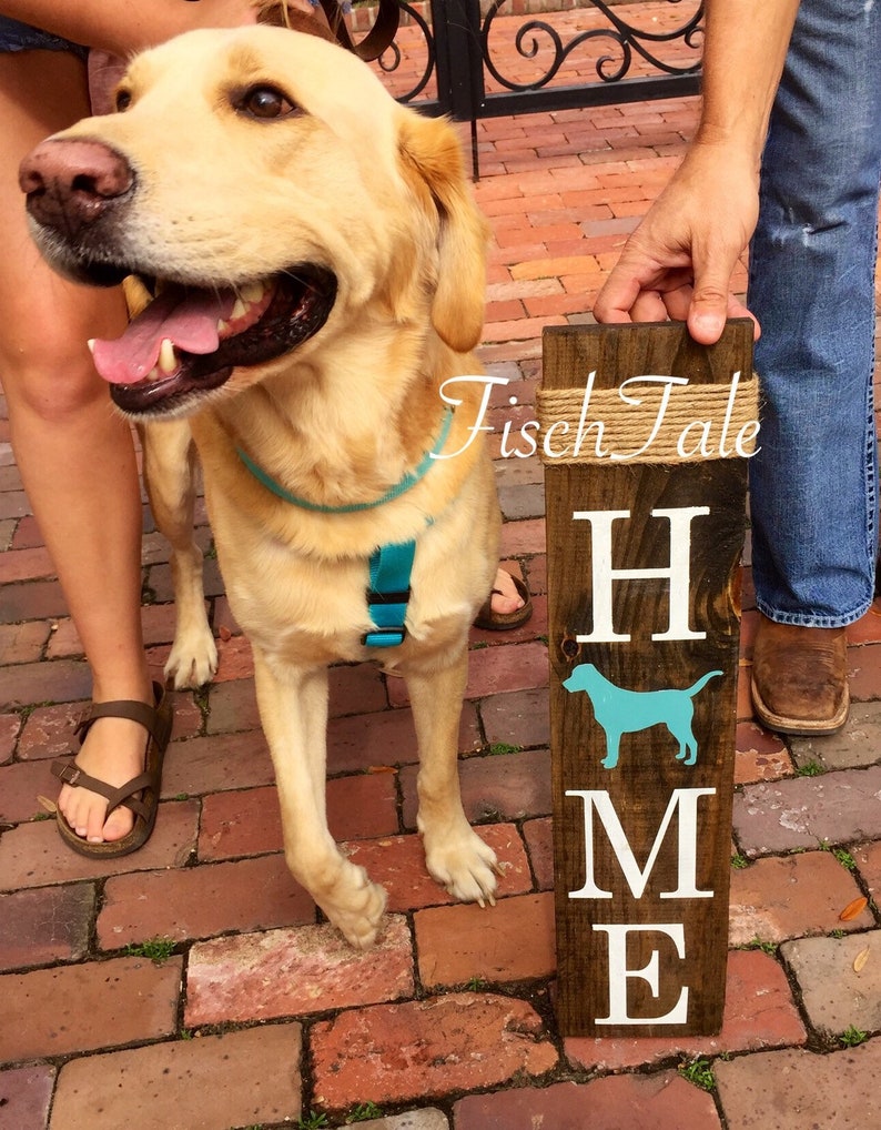 Lab Home Sign Labrador Wood Sign Dog Sign Labbie Sign | Etsy