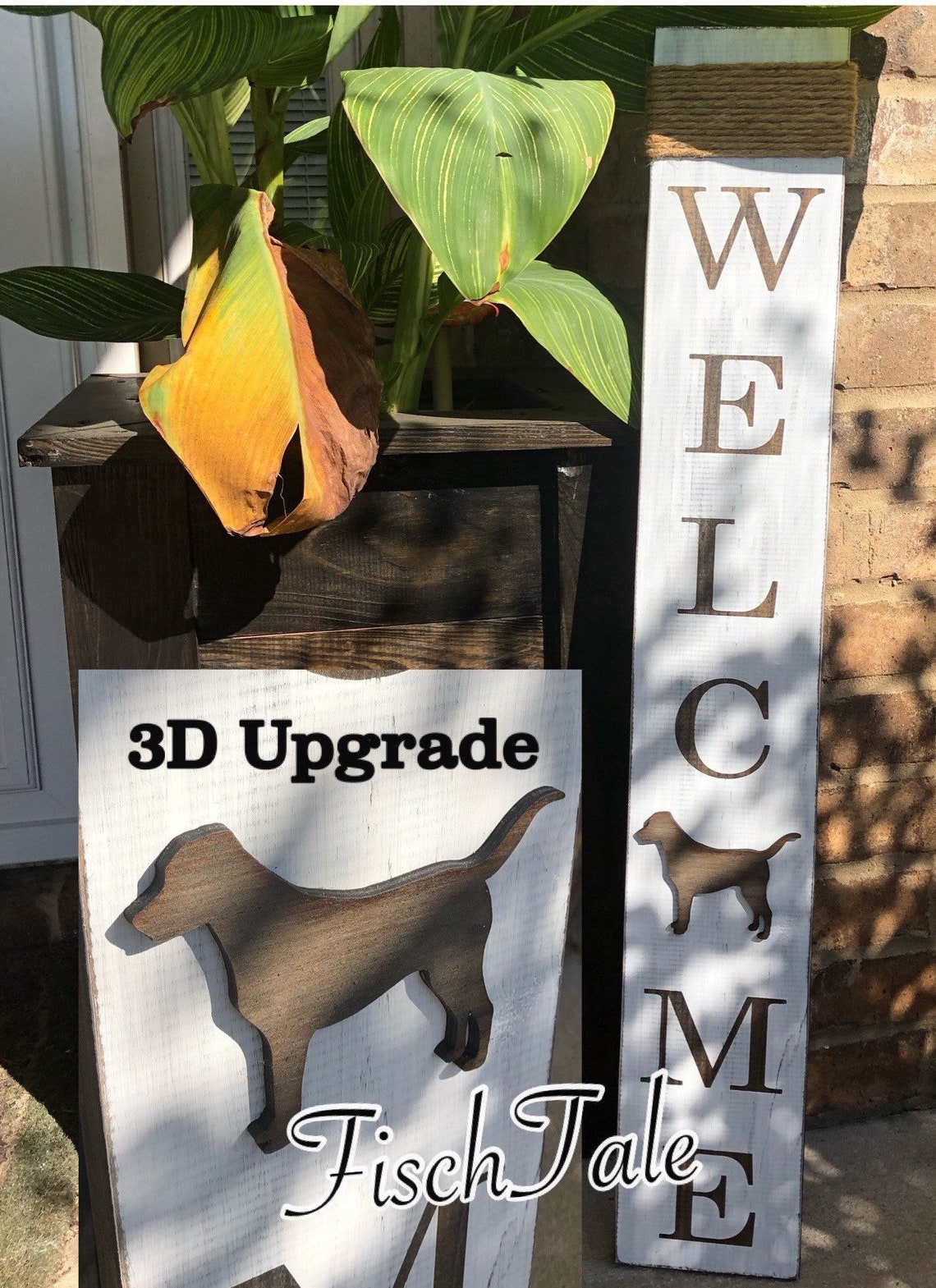 Lab Welcome Labrador Welcome Sign Rustic Dog Decor - Etsy