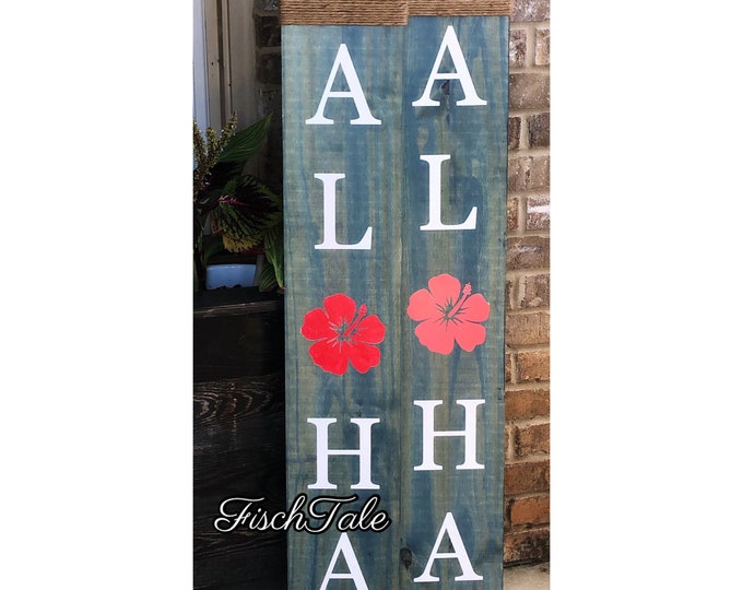 Aloha Diamond Head Sign Hawaiian Sign Tropical Beach Decor - Etsy