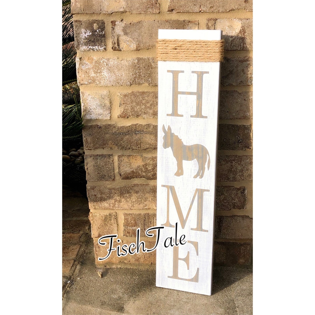 Donkey Home Sign - Welcome - Donkey Sign - Home Sign With Donkey ...