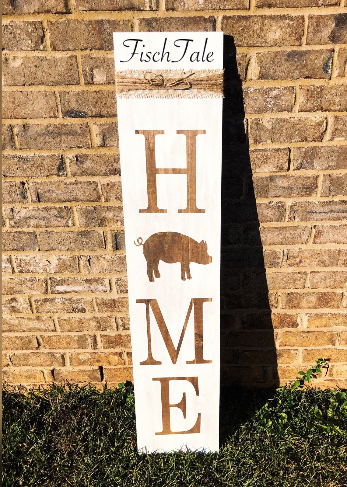Large Home Sign With Pig Farm Welcome Wood Sign Any | Etsy