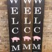 Large Welcome Sign With Pig Piggy Welcome Wood Farm Sign - Etsy