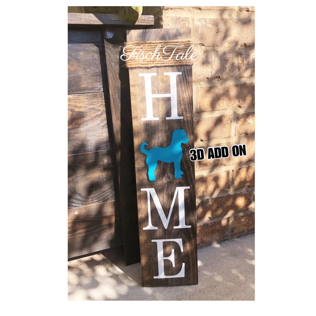 Goldendoodle Sign - Groodle Wood Sign - Golden Retriever and Poodle ...