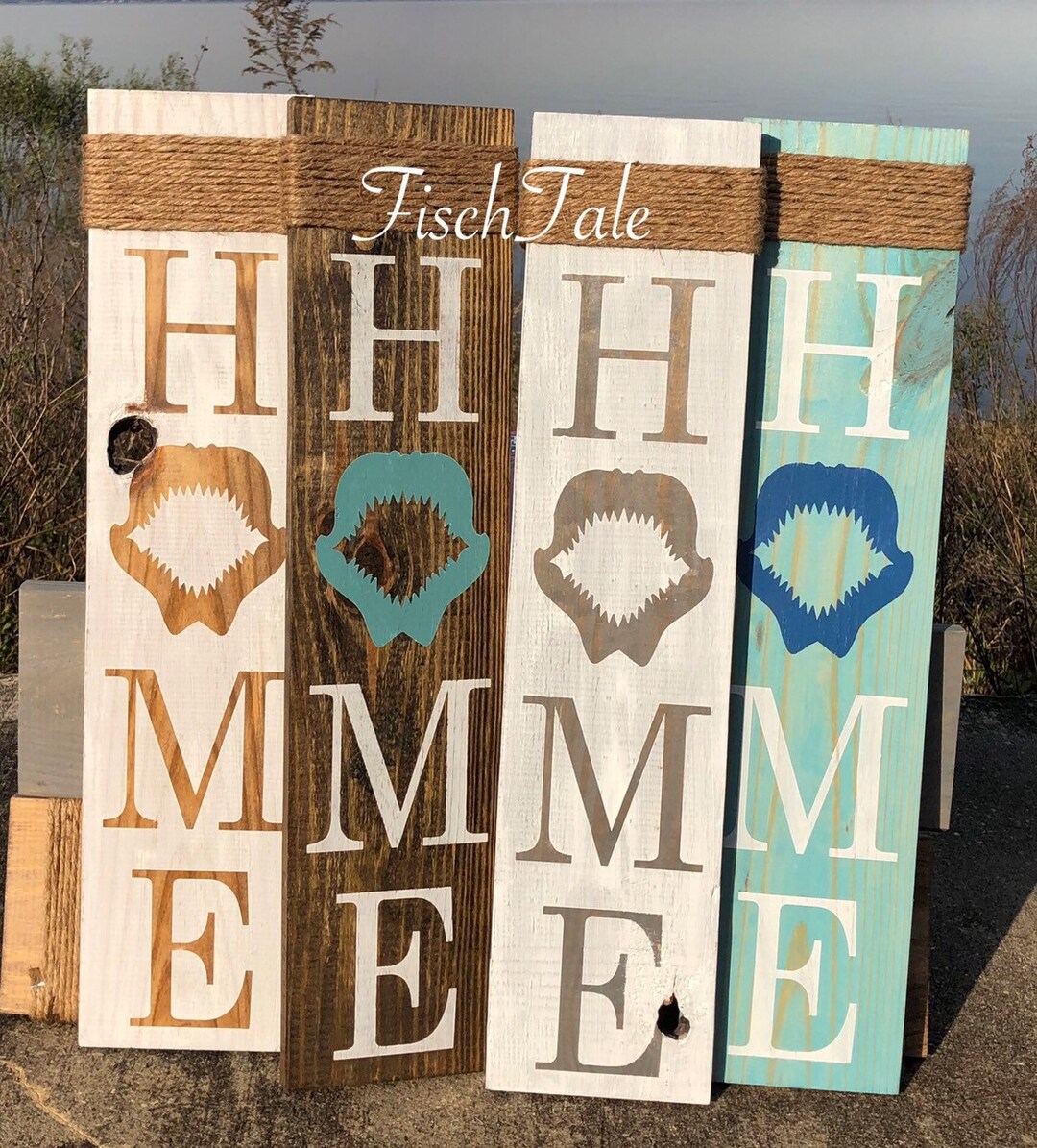 Shark Home Sign - Salt Water Shark - Fisherman Present - Fishing Rustic ...