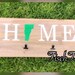 State Brag Board Photo State Hanger Art Display Rustic State Sign With ...