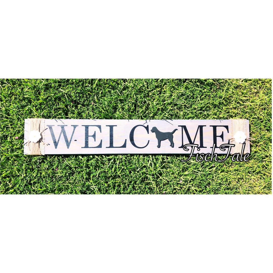 Lab Welcome - Labrador Welcome Sign - Rustic Dog Decor - Welcome Lab ...
