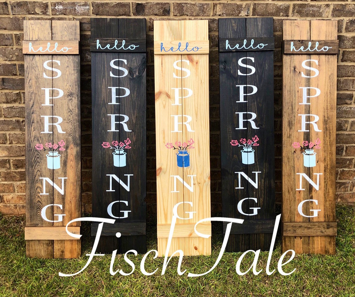 Spring and Summer Seasons Shutter Rustic Decor Rustic Sign | Etsy