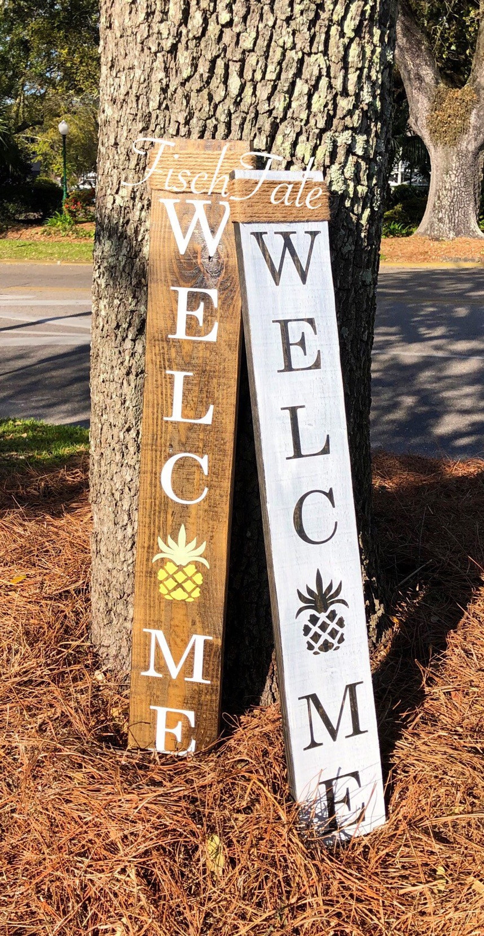 Pineapple Welcome Sign Welcome Pineapple Sign Welcome - Etsy
