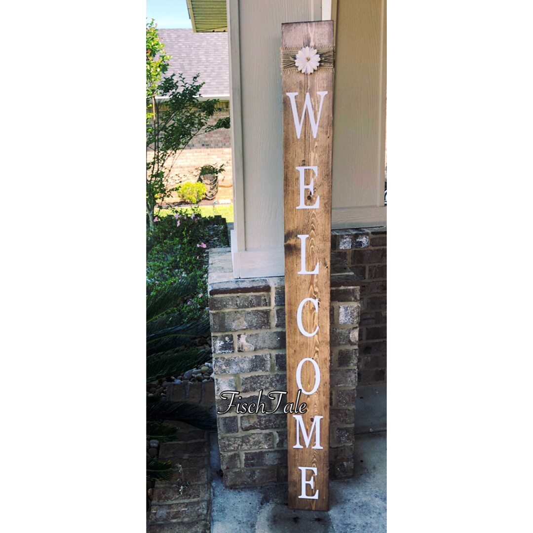 Large Welcome Sign - Welcome - Wood Sign - Welcome - Porch Sign ...