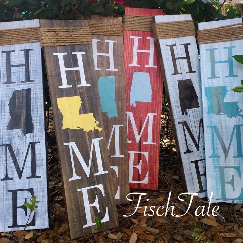 Home State Sign - Etsy