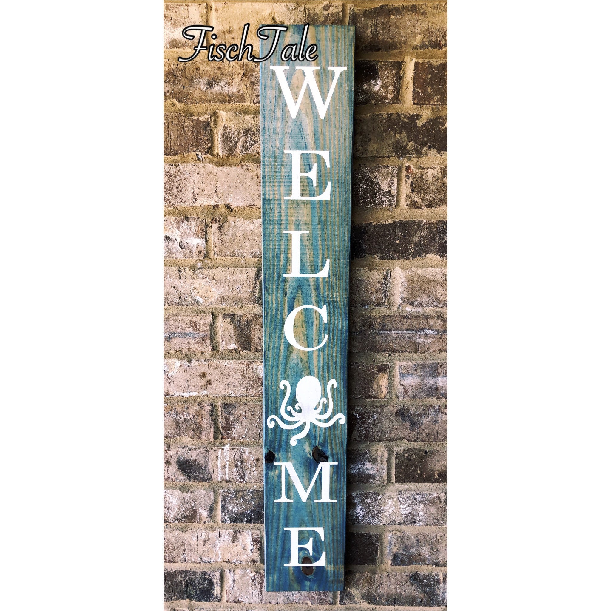 Octopus Welcome Sign Welcome octopus sign Welcome sign | Etsy