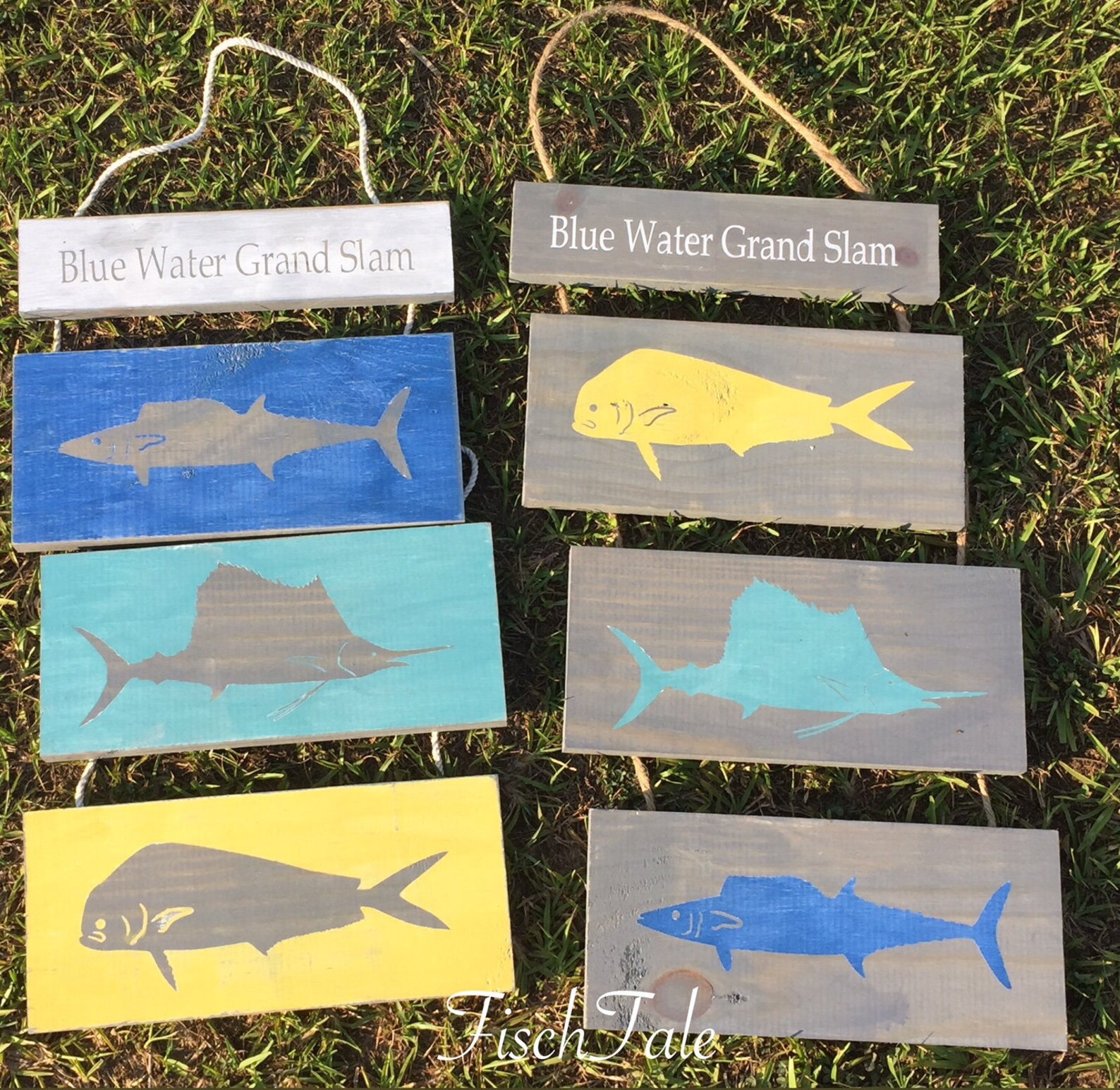 Fishing Grand Slam Signs Wood Fishing Signs Fisherman Sign - Etsy