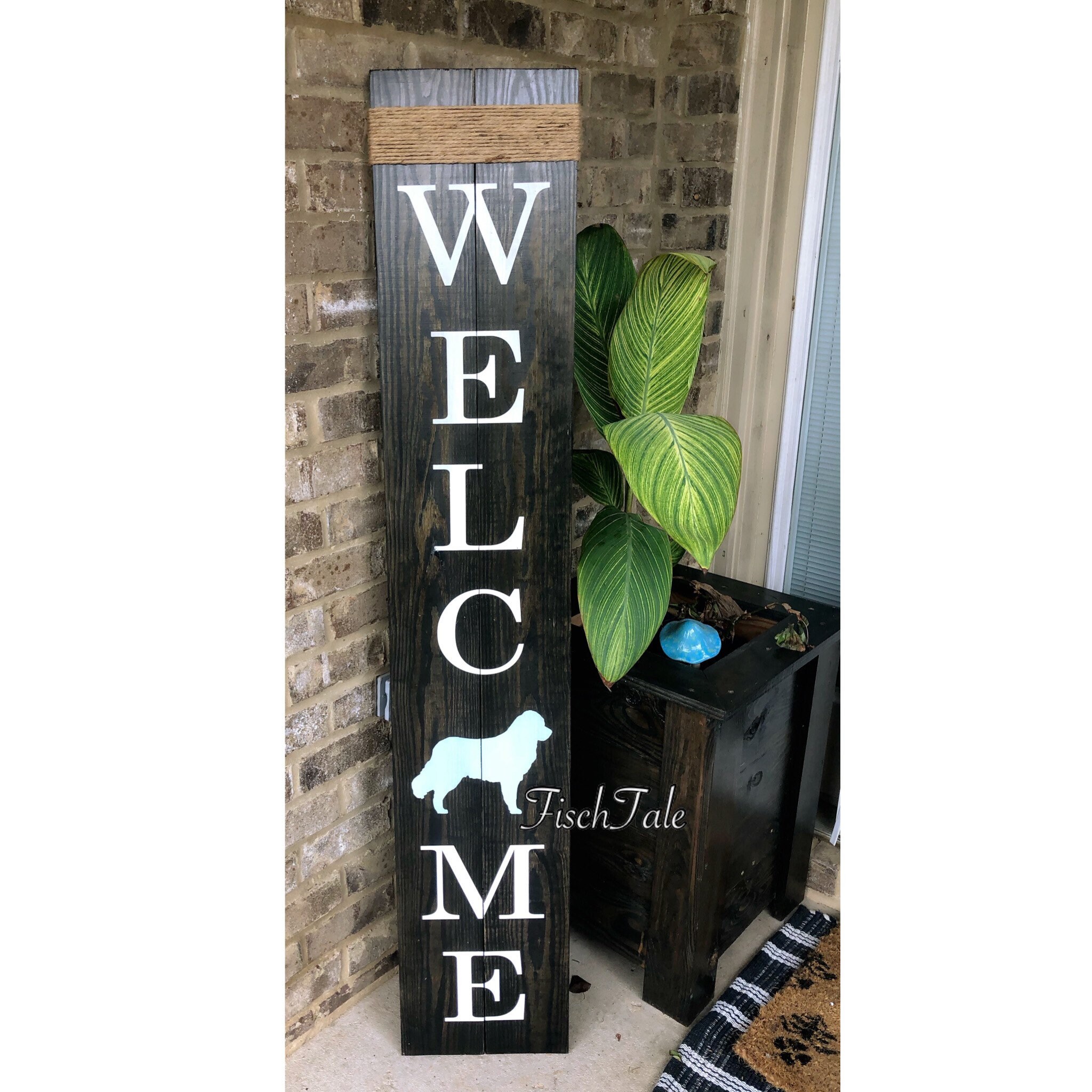 Large Welcome Shutter Style Sign With Great Pyrenees Welcome - Etsy