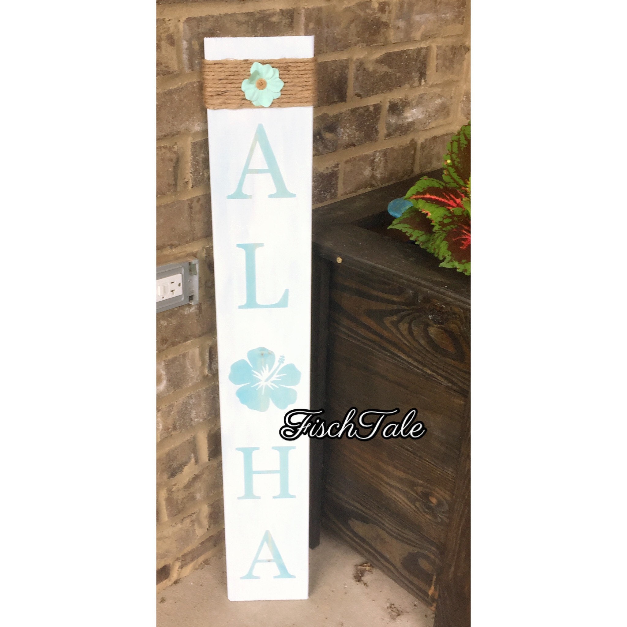 Aloha Welcome Sign Welcome Hawaiian Sign Aloha Sign With | Etsy