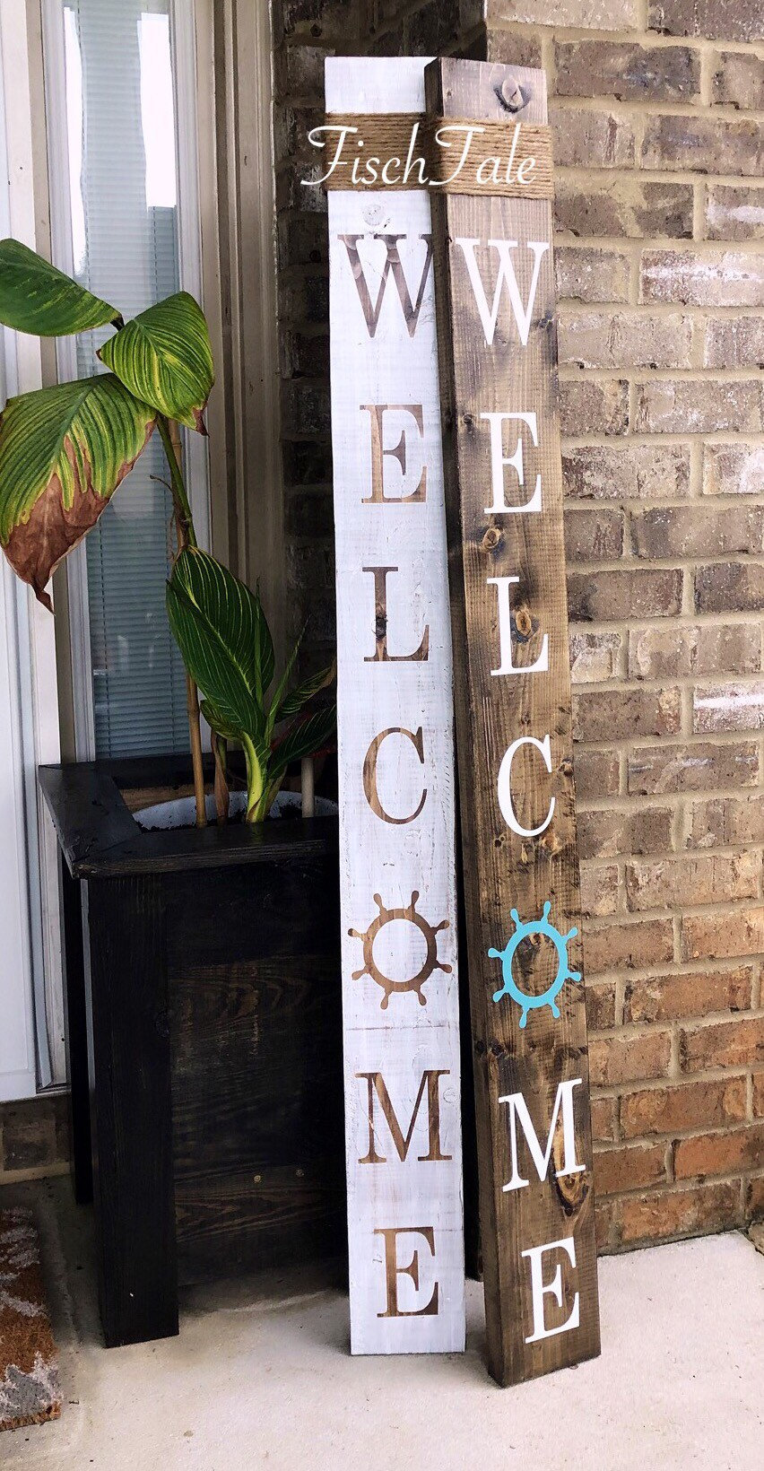 Large Welcome Sign with helm helm Welcome Wood Sign | Etsy