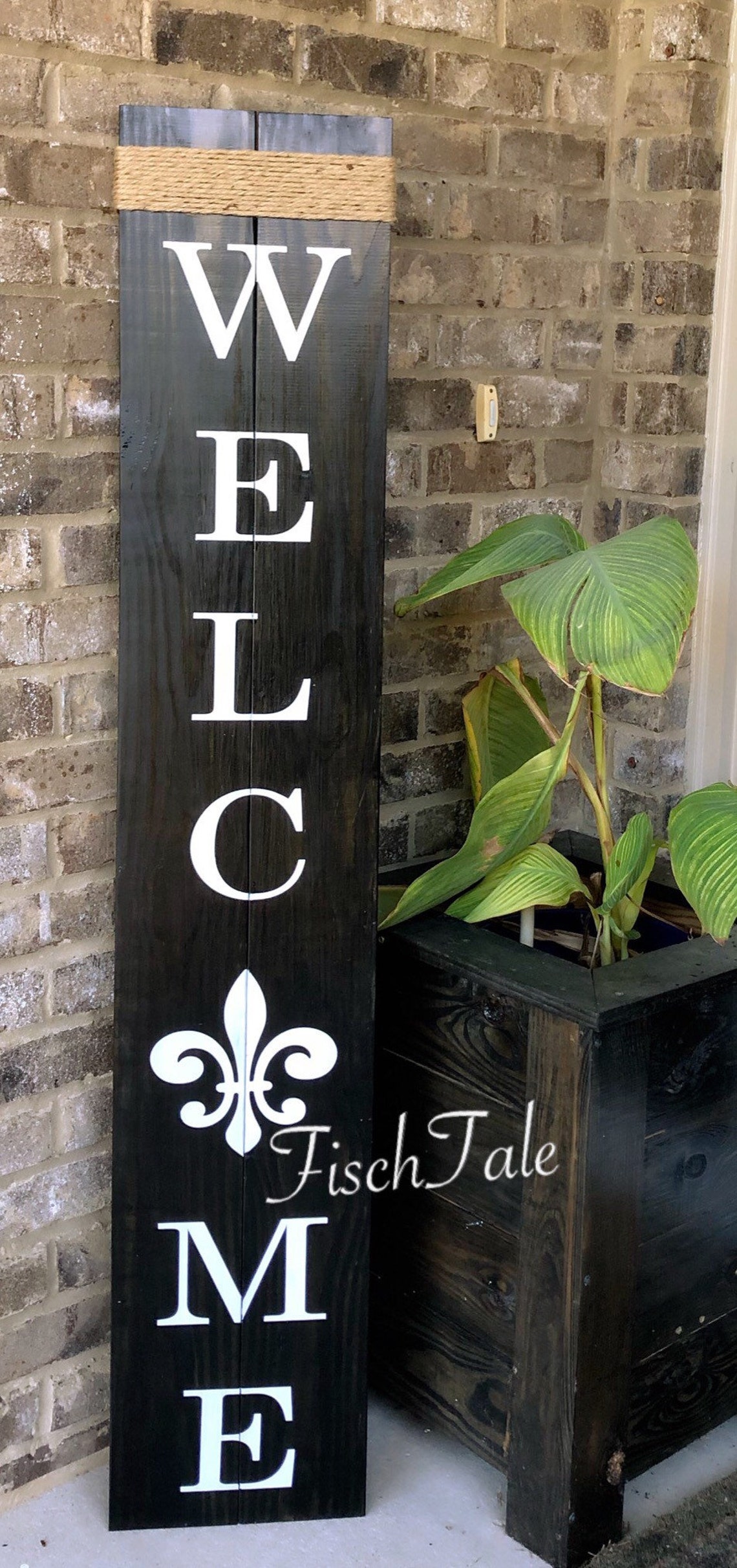 Large Welcome Shutter Style Sign with cross stmbol Welcome | Etsy