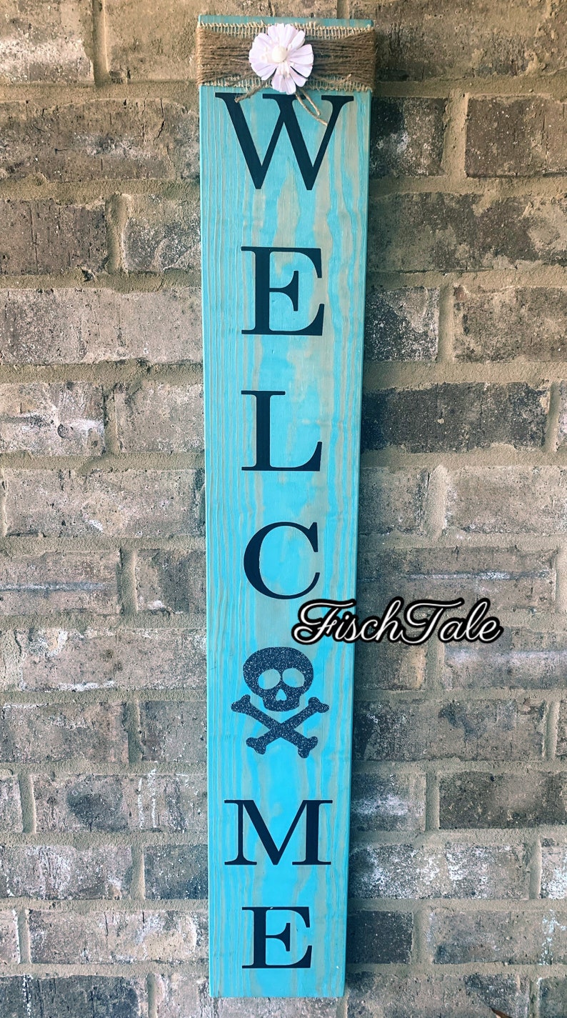 Jolly Roger Welcome Sign Welcome Jolly Roger Sign - Etsy