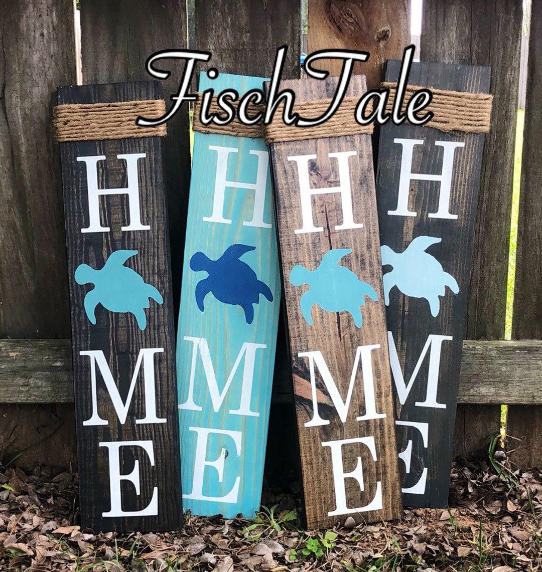 Turtle Home Sign - Welcome - Turtle Sign - Home Sign With Turtle ...