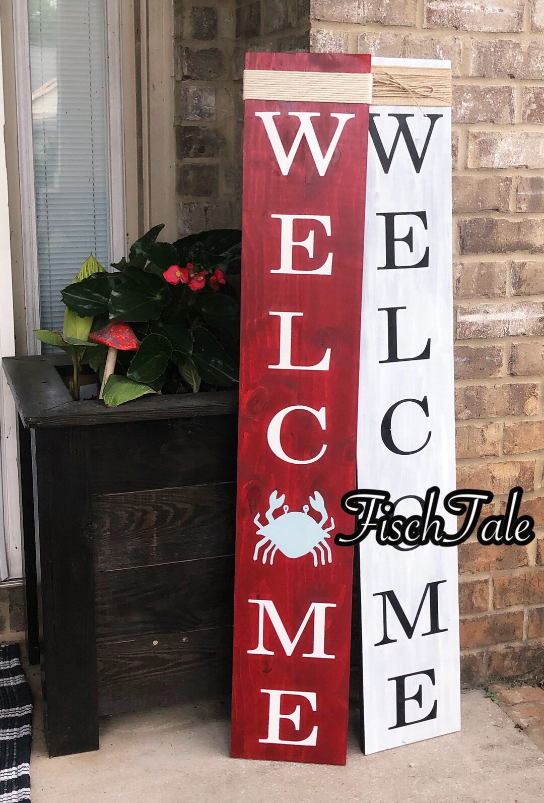 Large Crab Welcome Sign – Beach House Nautical Decor (8x48") - Etsy