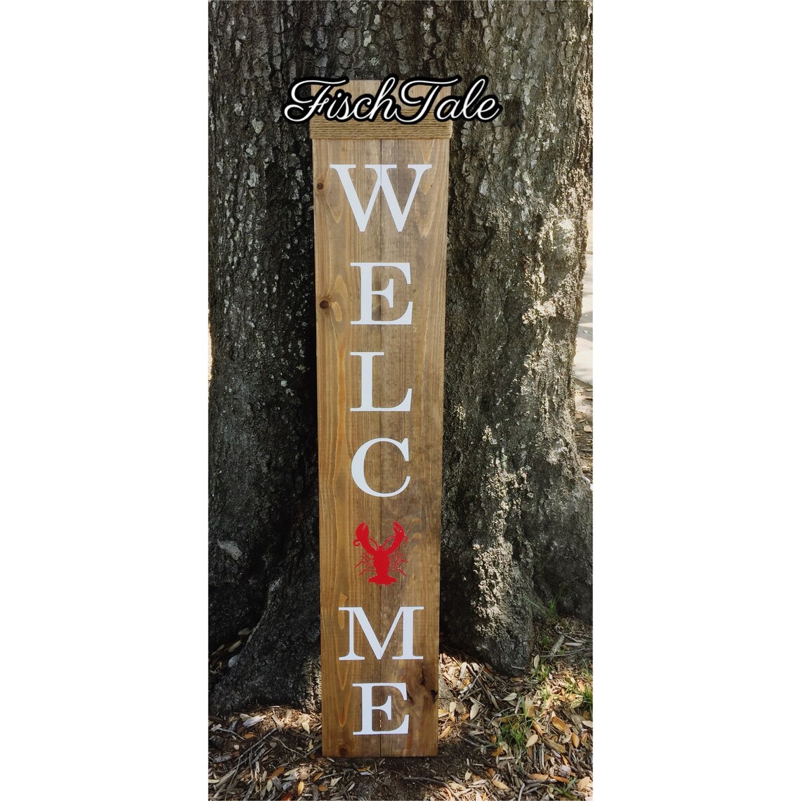 Large Welcome Shutter Style Sign With Crawfish Crayfish - Etsy