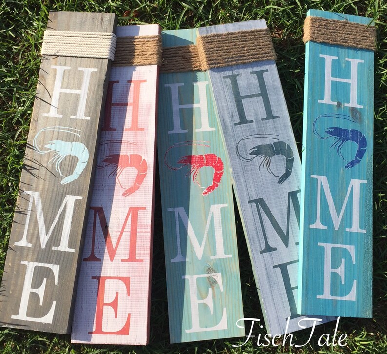 Shrimp Home Sign Welcome Shrimp Sign Home Sign With - Etsy