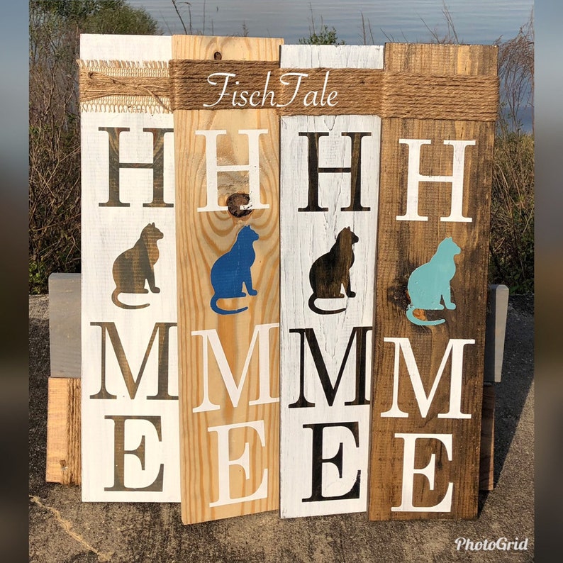 Cat Home Sign Welcome Cat Sign Sign With Kitty Cat - Etsy
