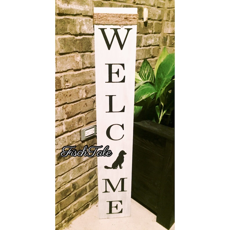 Golden Retriever Welcome Wood Sign – Rustic Dog Lover Decor - Etsy