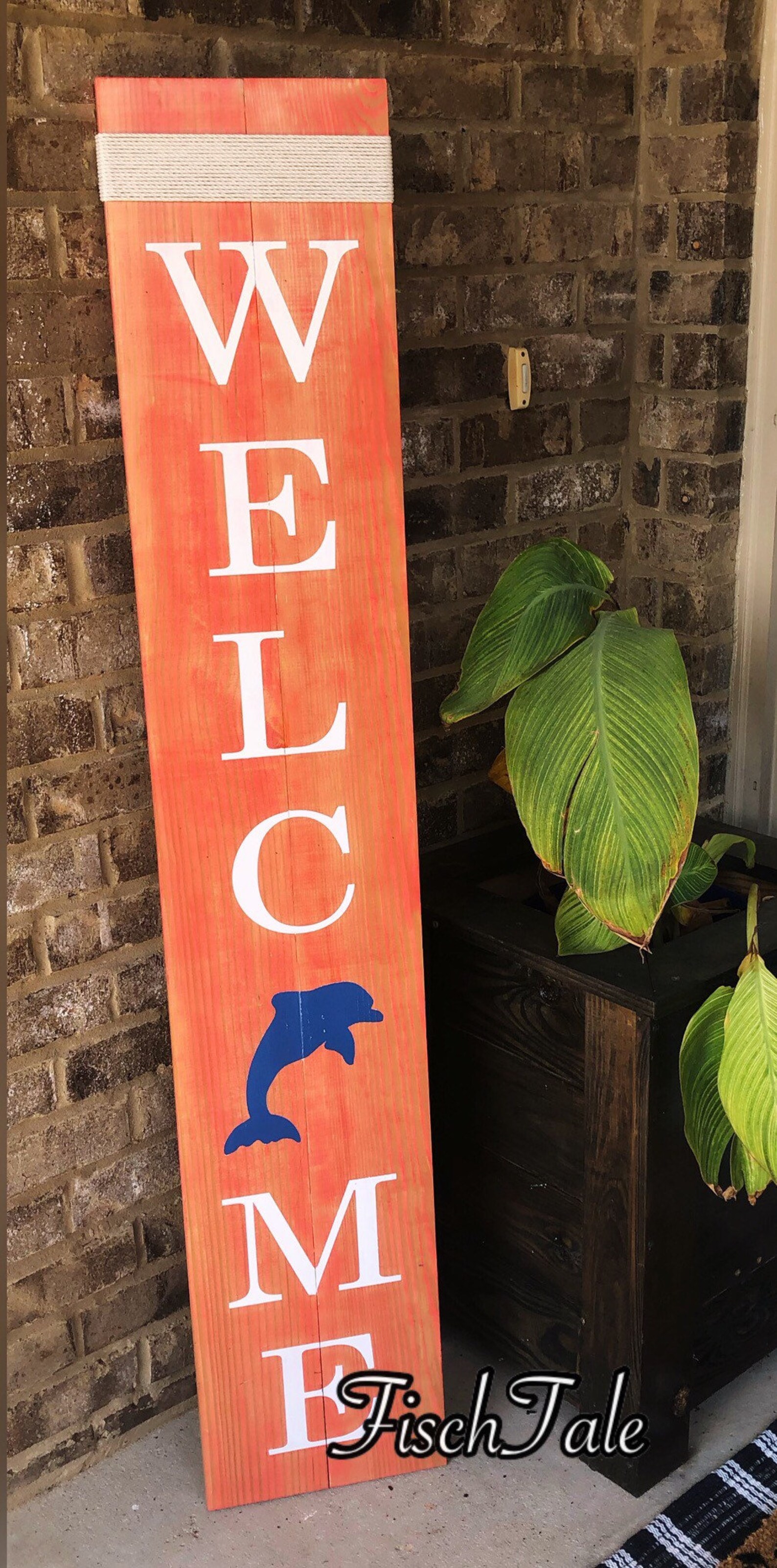 Large Welcome Shutter Style Sign With Symbol State Welcome | Etsy