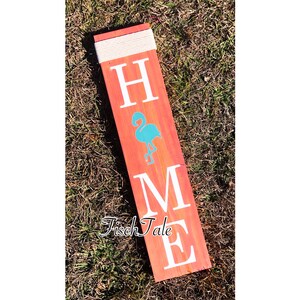 Flamingo Home Sign - Welcome - Flamingo Sign - Home Sign With Flamingo ...
