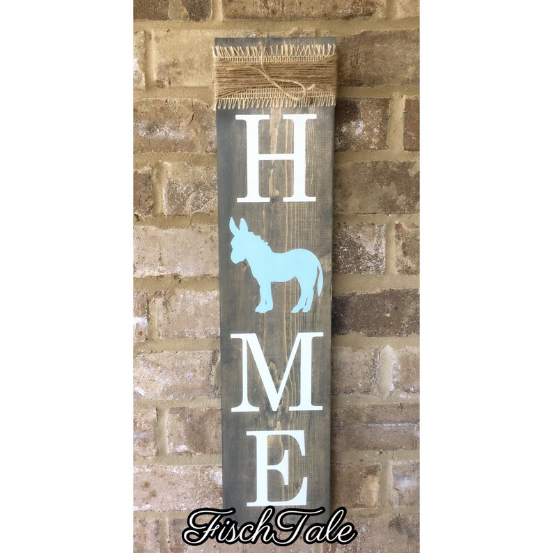Donkey Home Sign Welcome Donkey Sign Home Sign With | Etsy